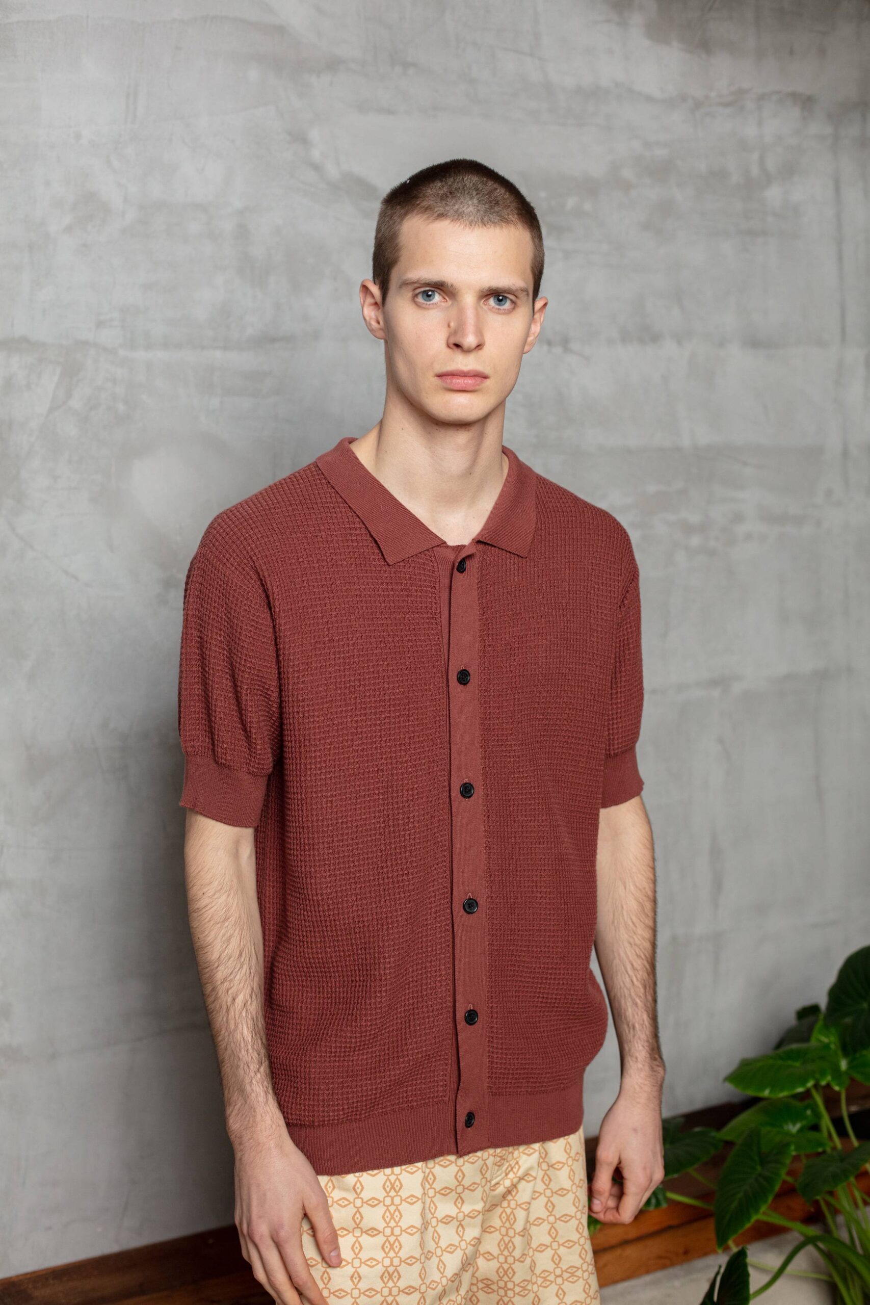 Gleni - Fancy knitted polo shirt | Le Mont Saint Michel