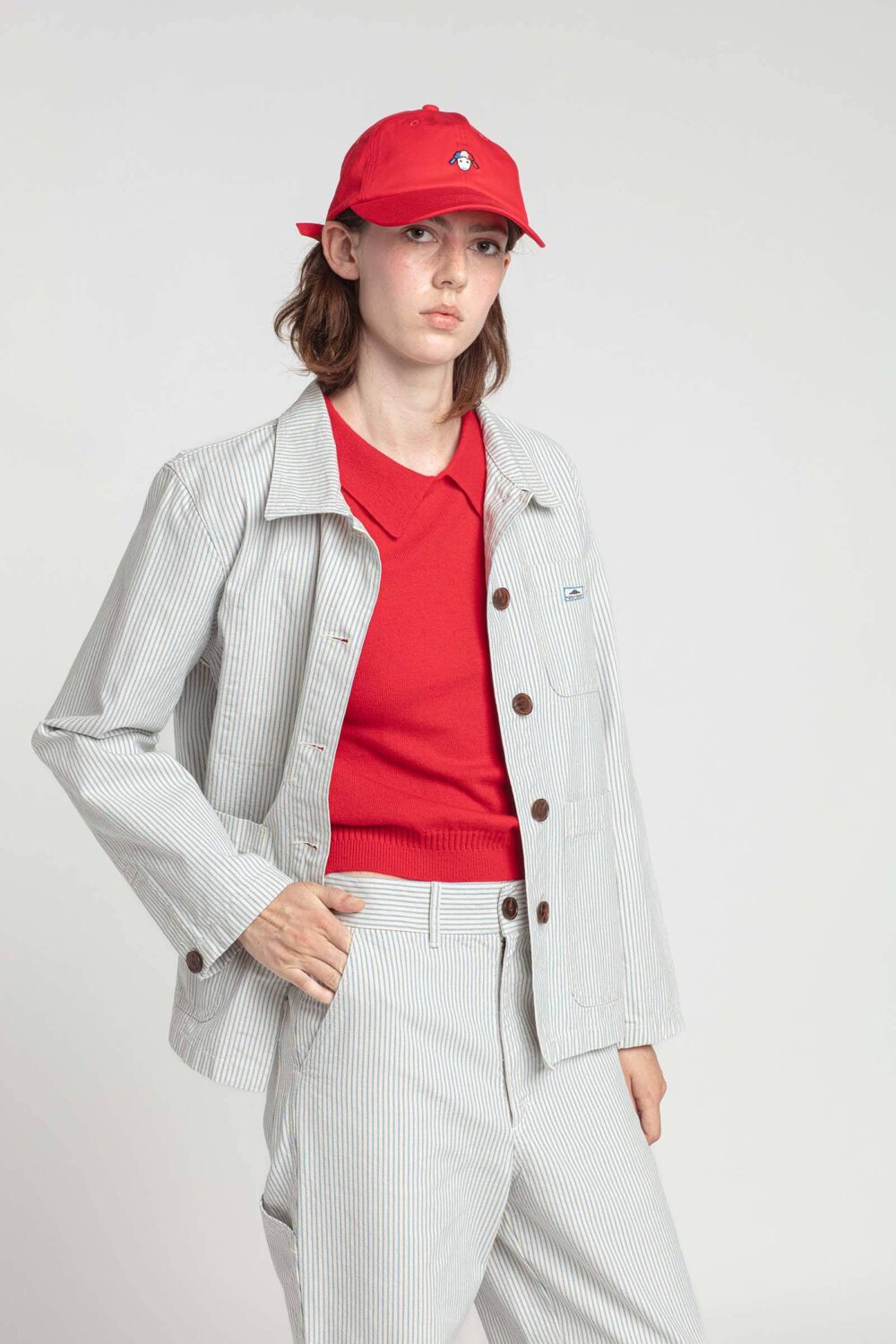 Vame - Stripe work jacket | Le Mont Saint Michel